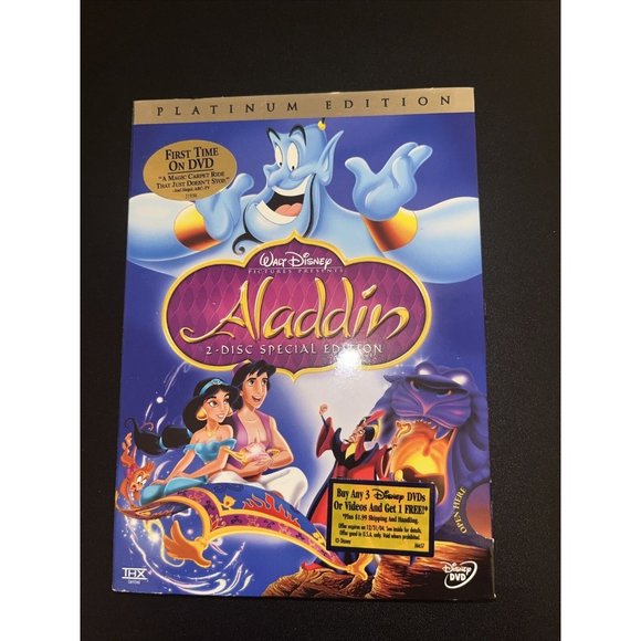 Disney | Media | Walt Disneys Aladdin 204 2disc Dvd Set Platinum ...